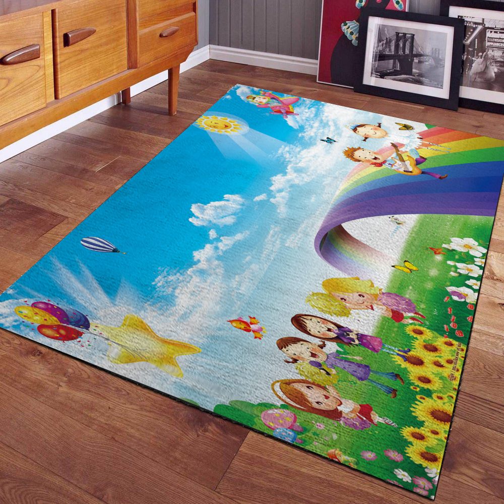 Regenbogen Teppich – Bodendekoration